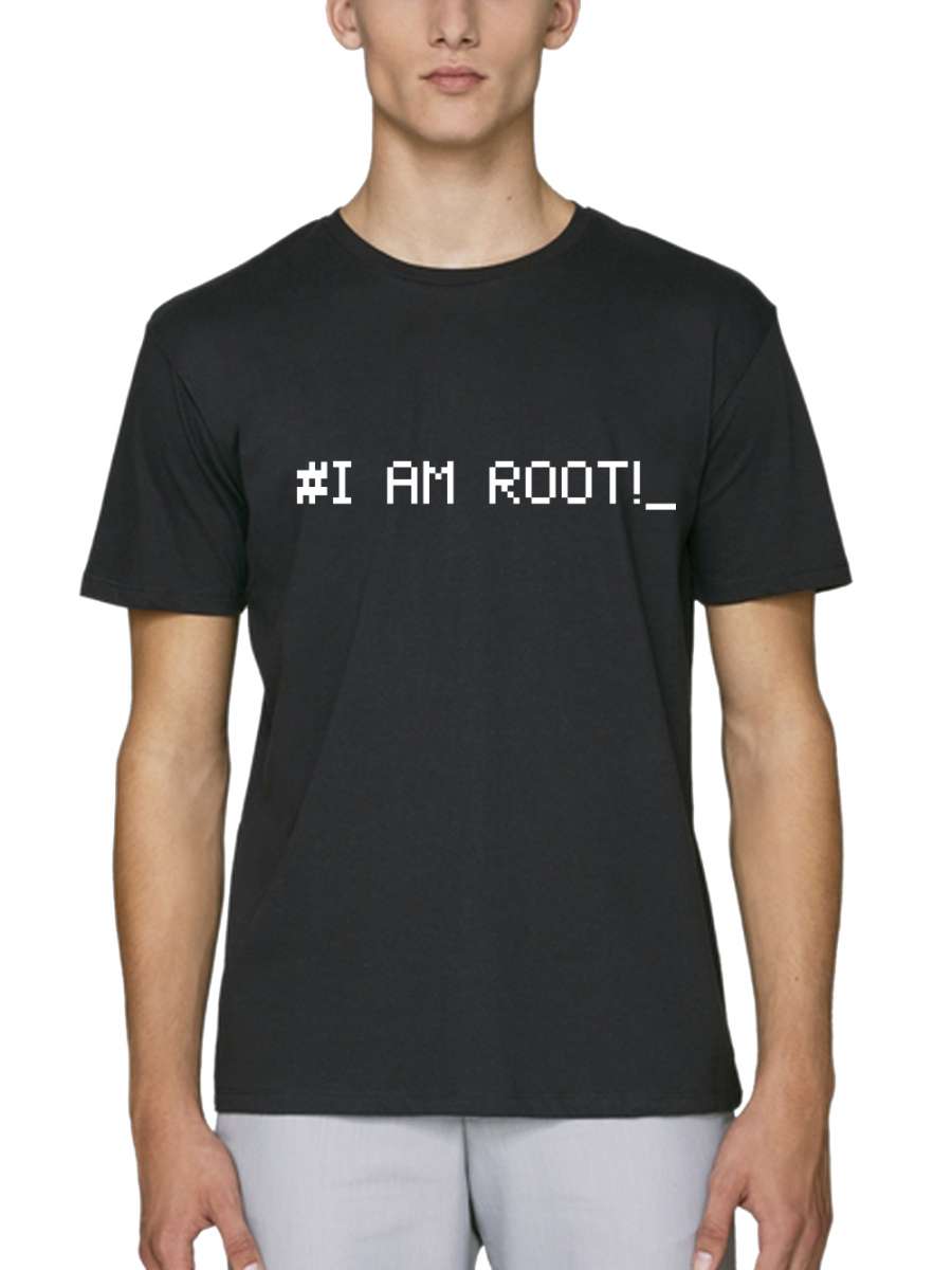 clothinx HeHerren T-Shirt Programmierer I am Root | Clothinx